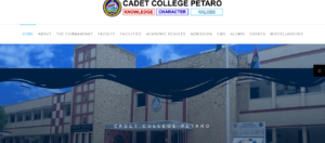 Cadet College Petaro Admission 2025-2026